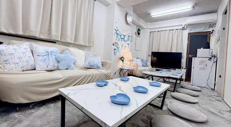 😳格安🌟設備充実【八王子駅2分】Netflix＆U-NEXT見放題🎲推し活❤️女子会🍷タコパ🧑‍🎓24H