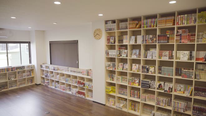 梅島駅から徒歩3分。マンガ本に囲まれた家のようなくつろぎ空間(子連れパーティー/講演会/ワークショップ/作業スペース)の写真3
