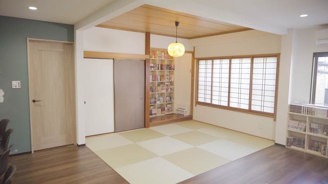 梅島駅から徒歩3分。マンガ本に囲まれた家のようなくつろぎ空間(子連れパーティー/講演会/ワークショップ/作業スペース)の写真12