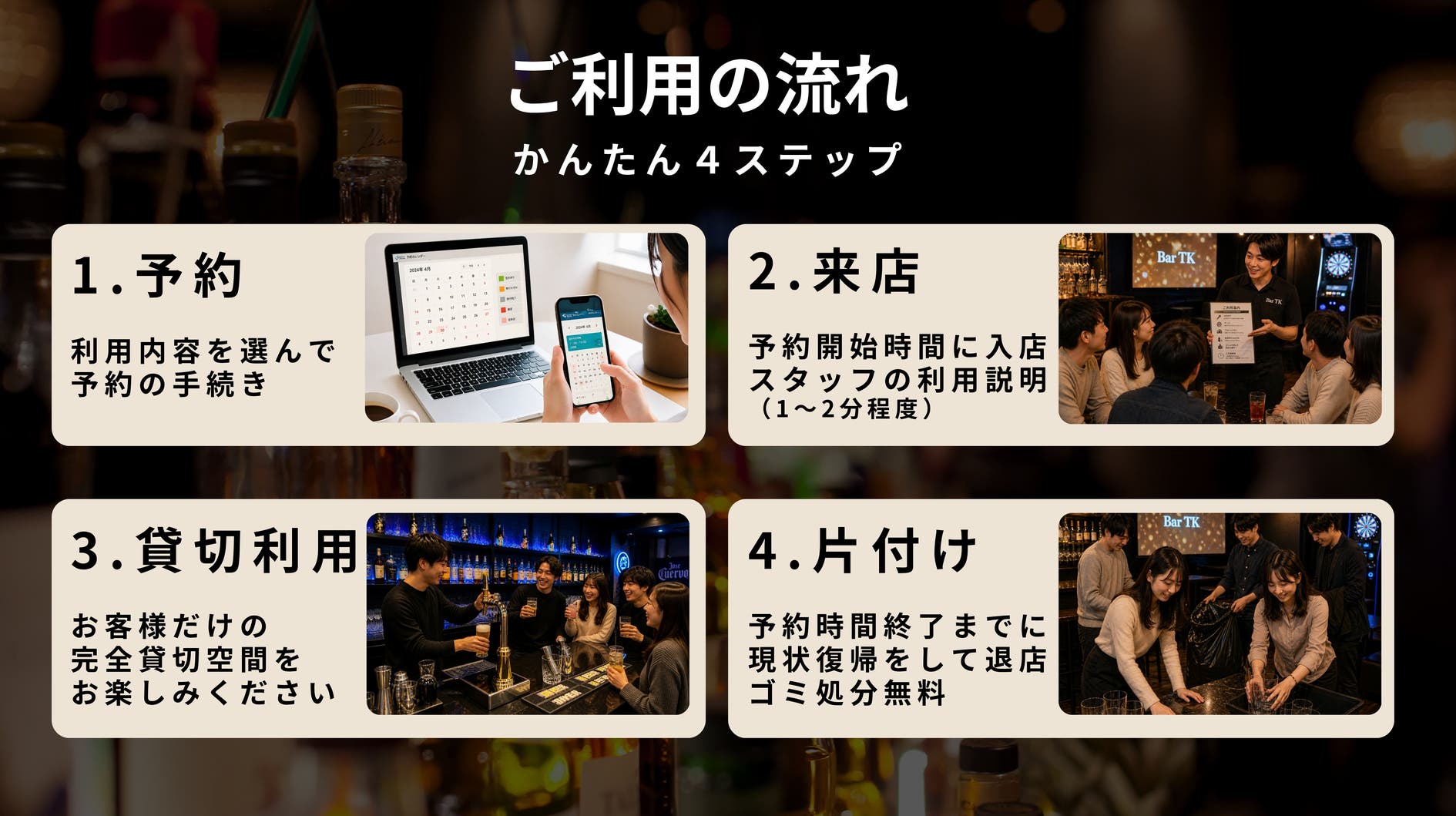BAR完全貸切/セルフ飲み放題880円/カラオケ・ダーツ無料/結婚式２次会/誕生日会/Bar TK 心斎橋の写真19