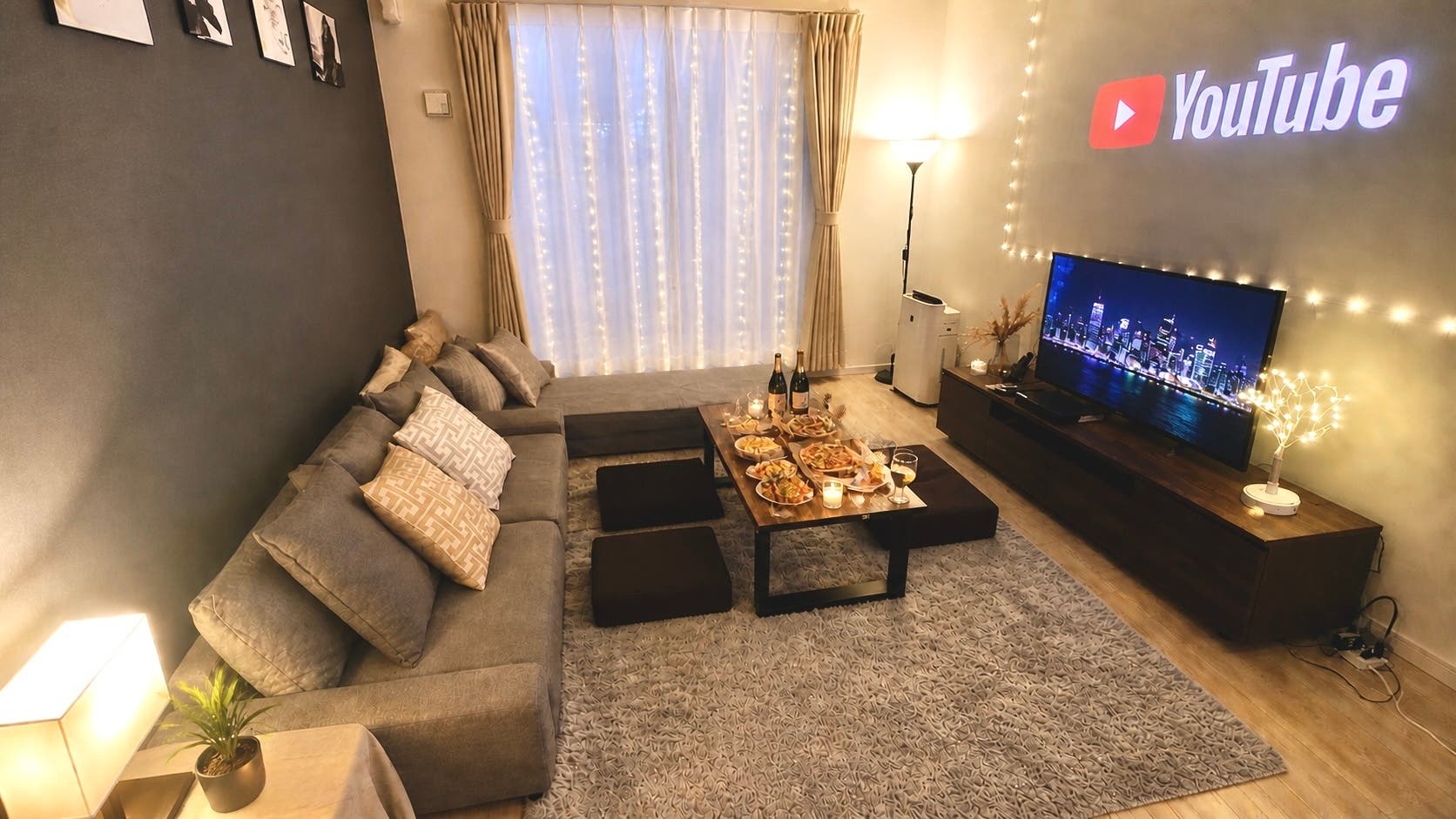 貸切映画館🍿【難波駅6分】大画面プロジェクター🍹誕生日🎁二人っきりデート❤️ごろごろ🛋️ボドゲ🎲プラネタリウム💫女子会の写真1
