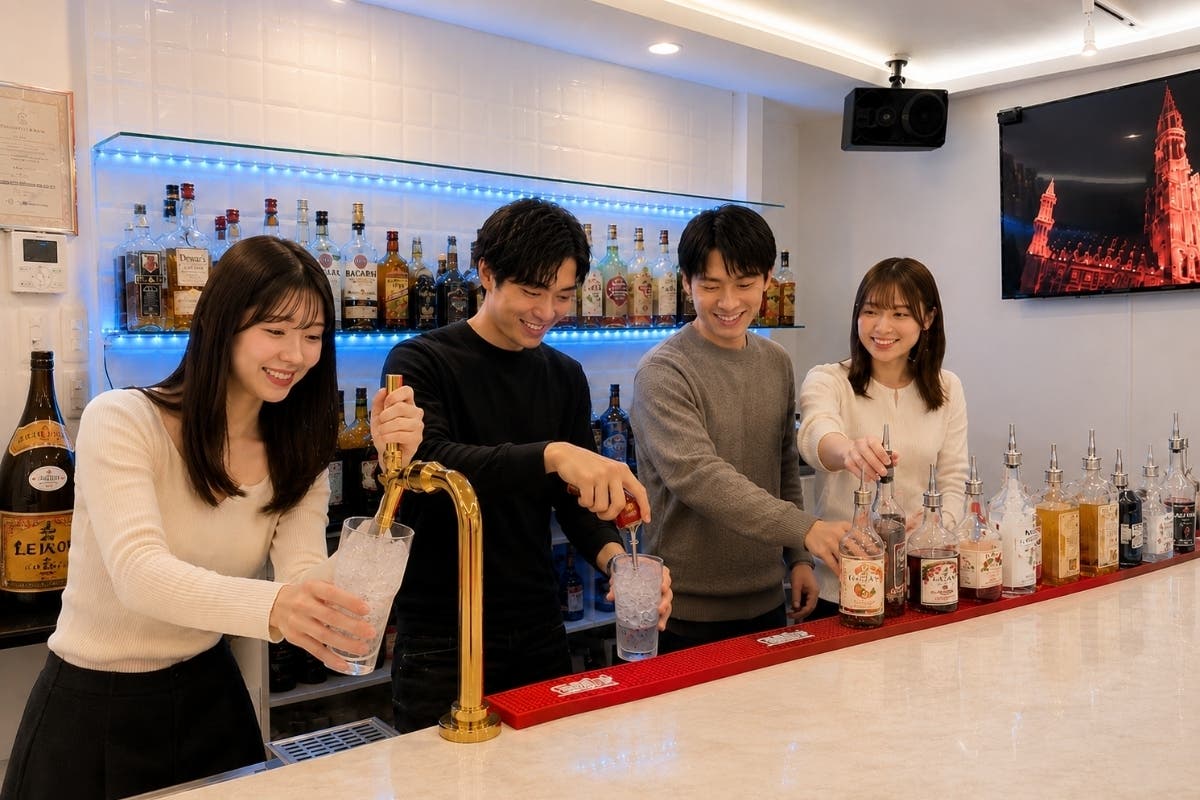 BAR完全貸切/セルフ飲み放題880円/カラオケ・ダーツ無料/心斎橋駅近/結婚式２次会/Bar Near 心斎橋の写真4