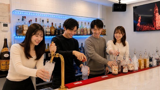 BAR完全貸切/セルフ飲み放題880円/カラオケ・ダーツ無料/心斎橋駅近/結婚式2次会/Bar Near 心斎橋の写真4