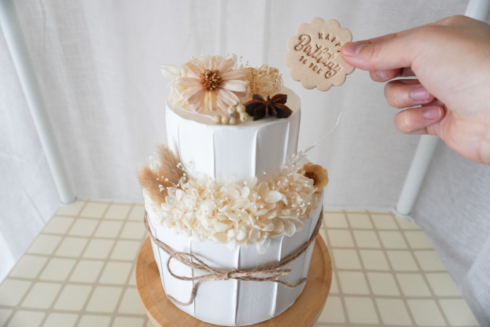お花のクレイケーキ🎂の画像1