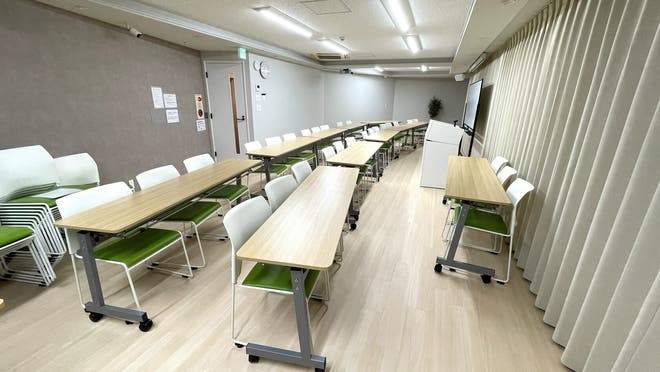 【Bst】飯田橋徒歩4分 最大44名!大スクリーン2台、防音、調光、備品0円、イベント、会議、セミナー、研修、講演、パーティーの写真7
