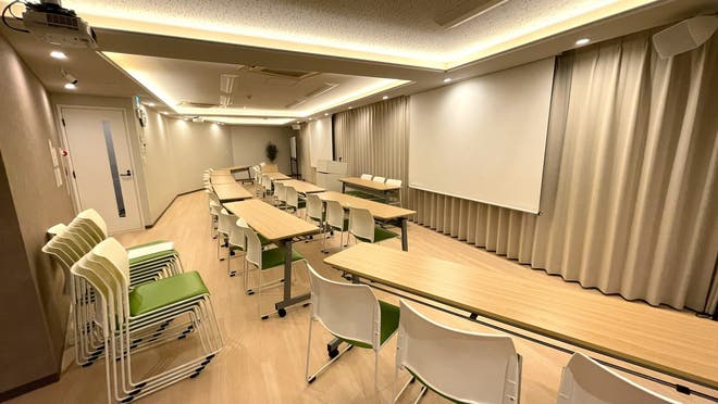 【Bst】飯田橋徒歩4分 最大44名!大スクリーン2台、防音、調光、備品0円、イベント、会議、セミナー、研修、講演、パーティーの写真11