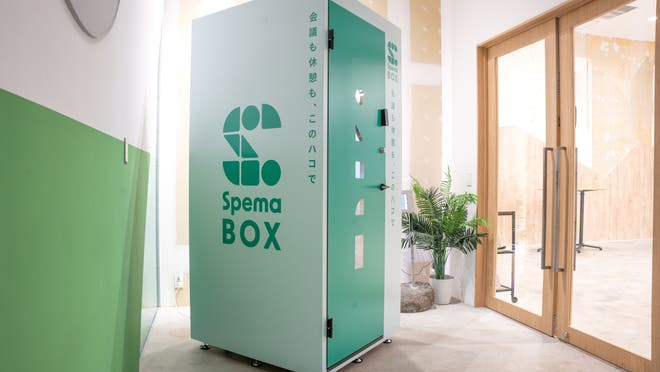 <SpemaBOX_渋谷明治通りスペマオフィス>1人用完全個室ブース💼昇降デスク↕️光回線Wi-Fi📶電源🔌の写真12