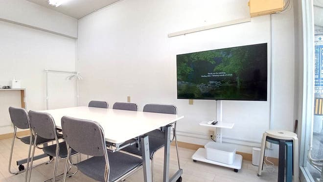【5月18日以降予約可能🌟 】1階で視認性抜群★岡山駅西口3分★wi-fi、50型モニター、ホワイトボード無料利用の写真1
