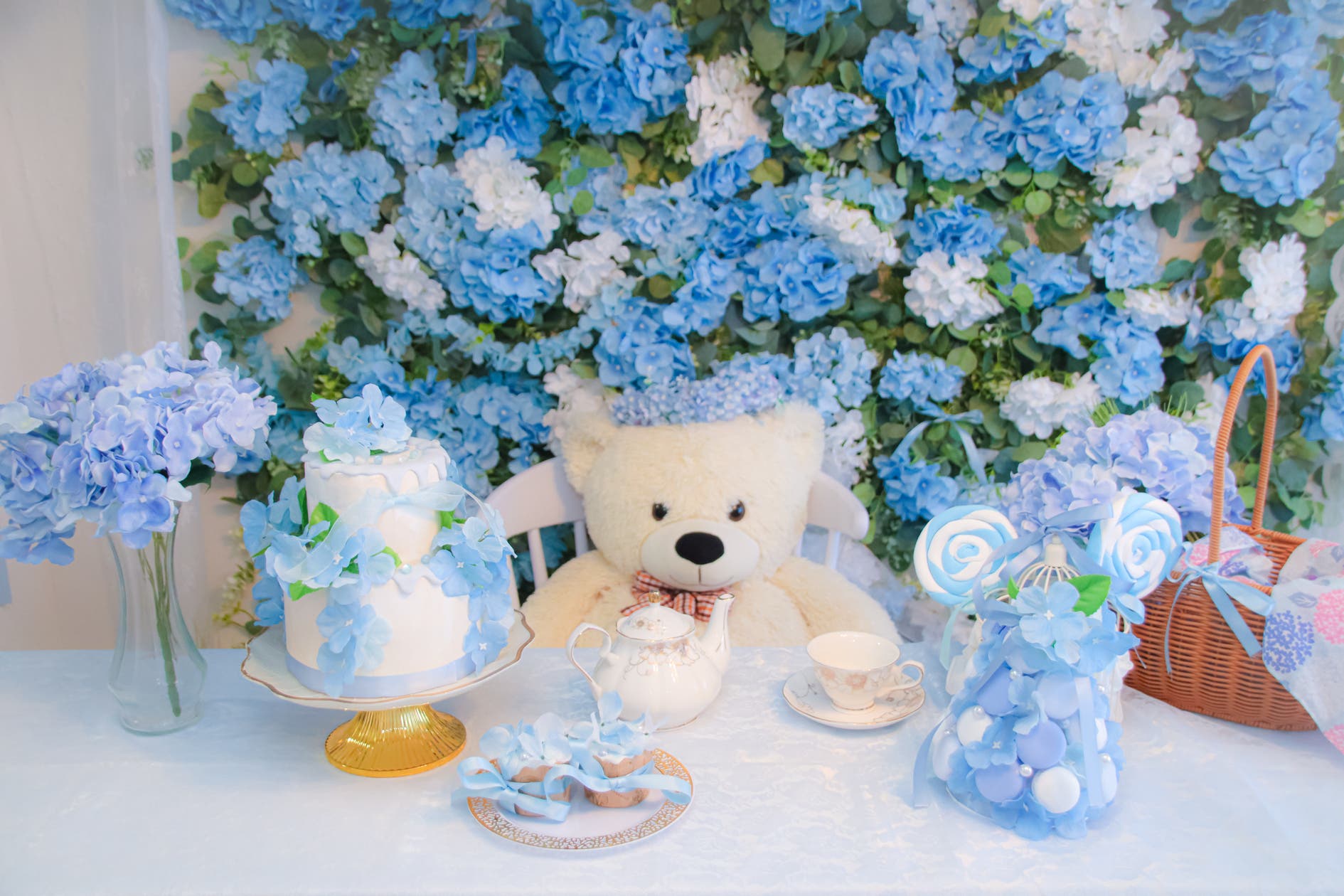 要町駅徒歩4分の可愛いレンタルスペース♡水色の紫陽花のお部屋💙ポートレート撮影🤍コスプレ🤍推し活🤍女子会の写真2
