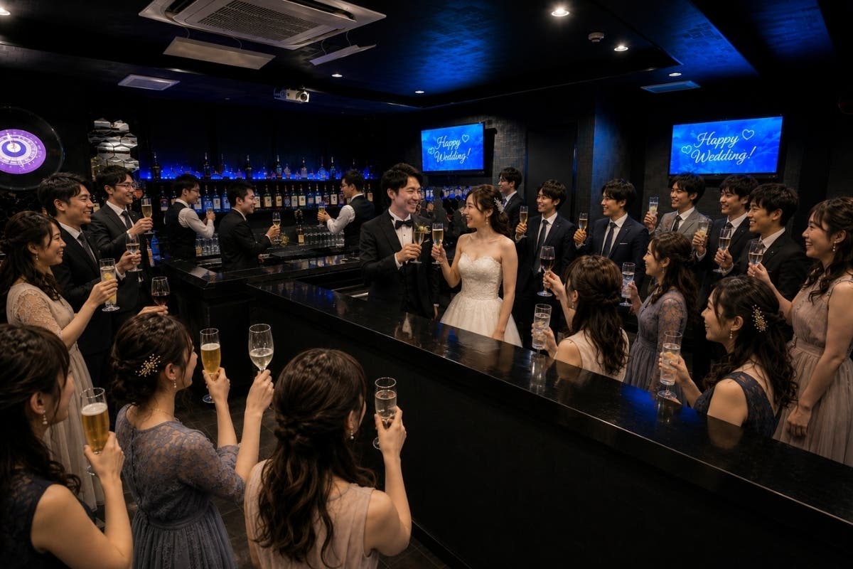 BAR完全貸切/セルフ飲み放題880円/カラオケ・ダーツ無料/結婚式２次会/誕生日会/Bar TK 心斎橋の写真9