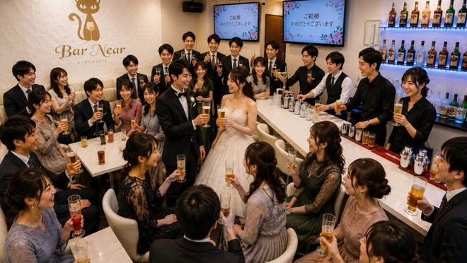 BAR完全貸切/セルフ飲み放題880円/カラオケ・ダーツ無料/心斎橋駅近/結婚式2次会/Bar Near 心斎橋の写真5