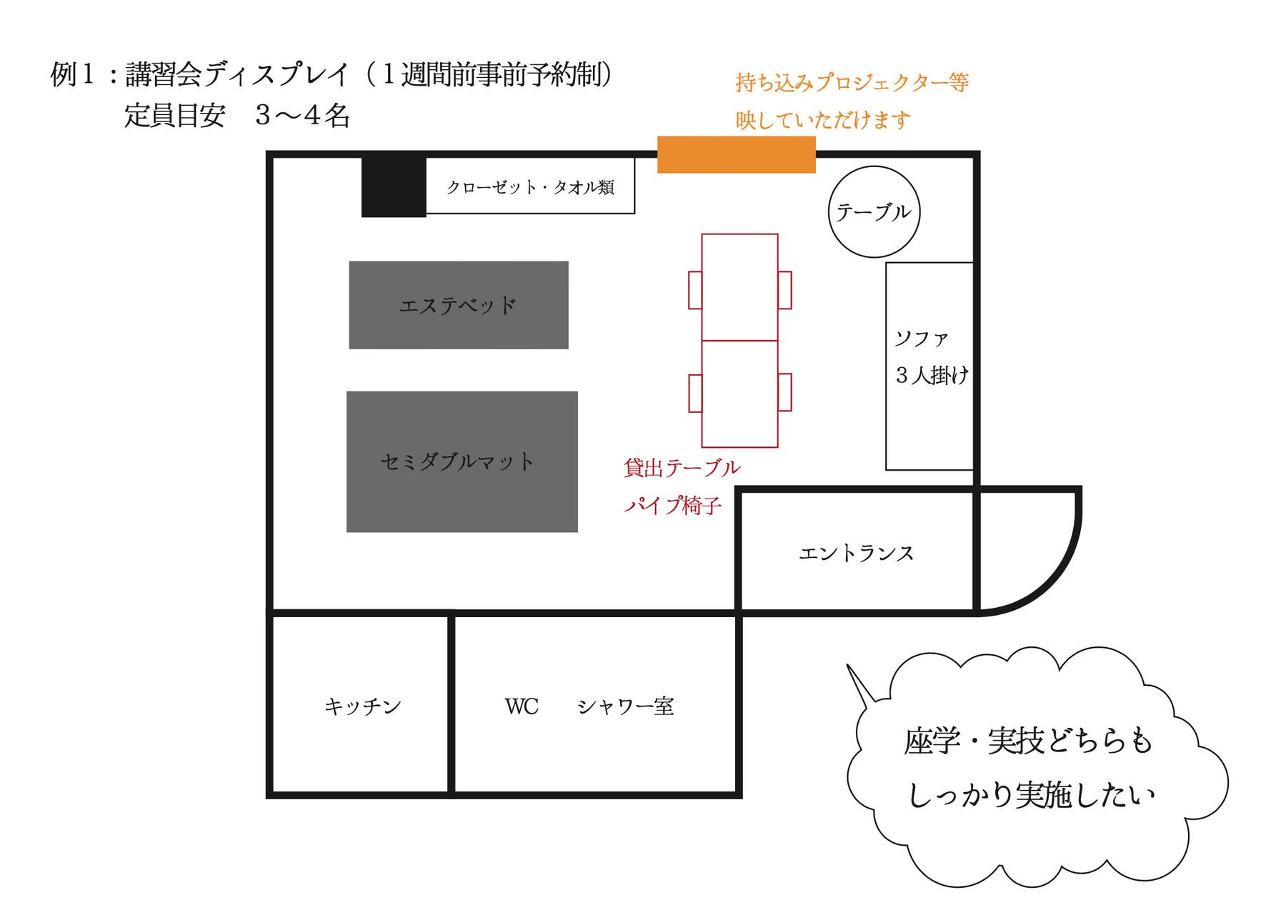 間借りレンタルサロン　ヨガスタジオの写真5