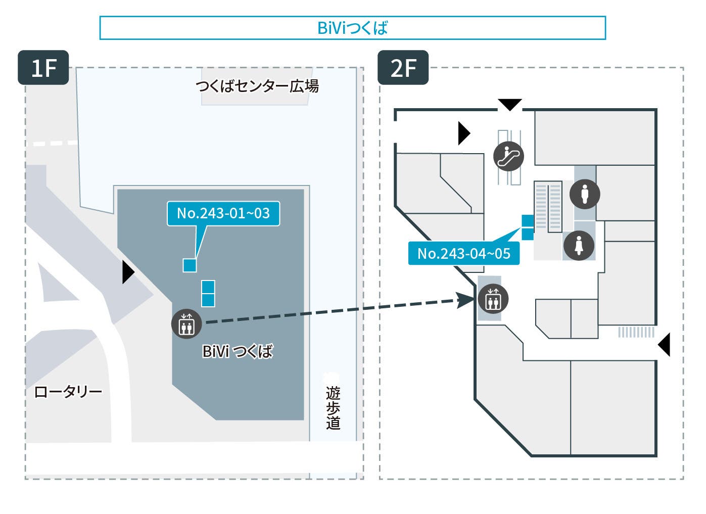【テレキューブ】Biviつくばの個室型ワークブース（243-03）です。視線と音を遮る、プライベートな集中環境。の写真3