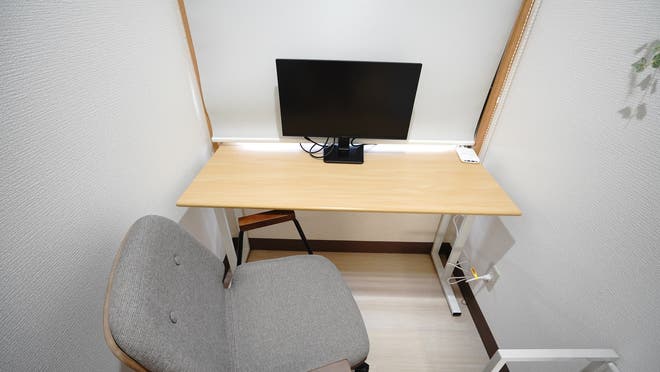 <大手町Terrace 1名席半個室No.3>西小倉コワーキングスペース✨光回線Wi-Fi📶モニター🖥️電源🔌の写真5