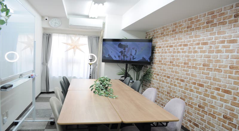 NEW！🌟駅チカ50秒❗️アパとなり WiFi完備 お洒落なZOOM会議やリモートでも使える会議室！