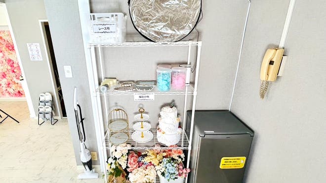 赤坂駅1分|推し活・生誕祭に人気!白い姫系スタジオ|ポートレート・コスプレ撮影にも◎|天蓋ベッド・花壁|小物・照明無料|商用OKの写真27