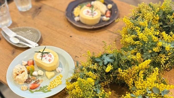 ドライフラワーとフレッシュグリーンに囲まれたカフェ空間|撮影・ワークショップ・お菓子とのコラボイベントにの写真7