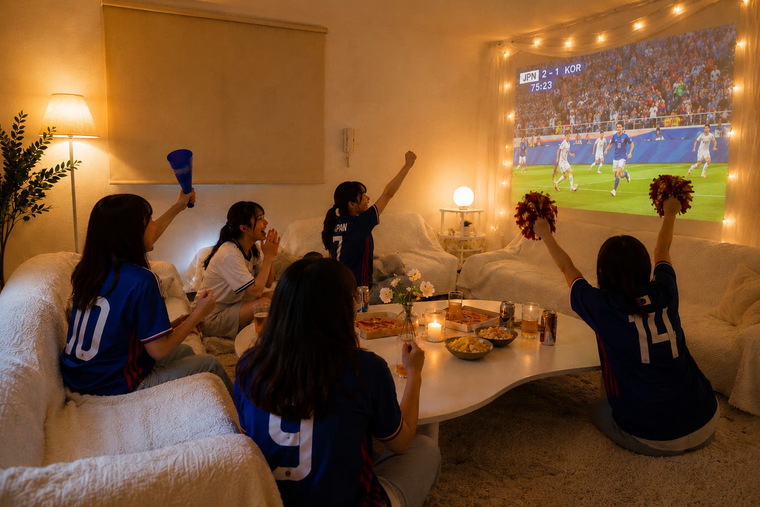 【メルーム心斎橋】韓国風インテリア♡15名OK🎉大画面プロジェクター📽️鑑賞会🍿おうちデート☕💛ママ会🎀の写真16