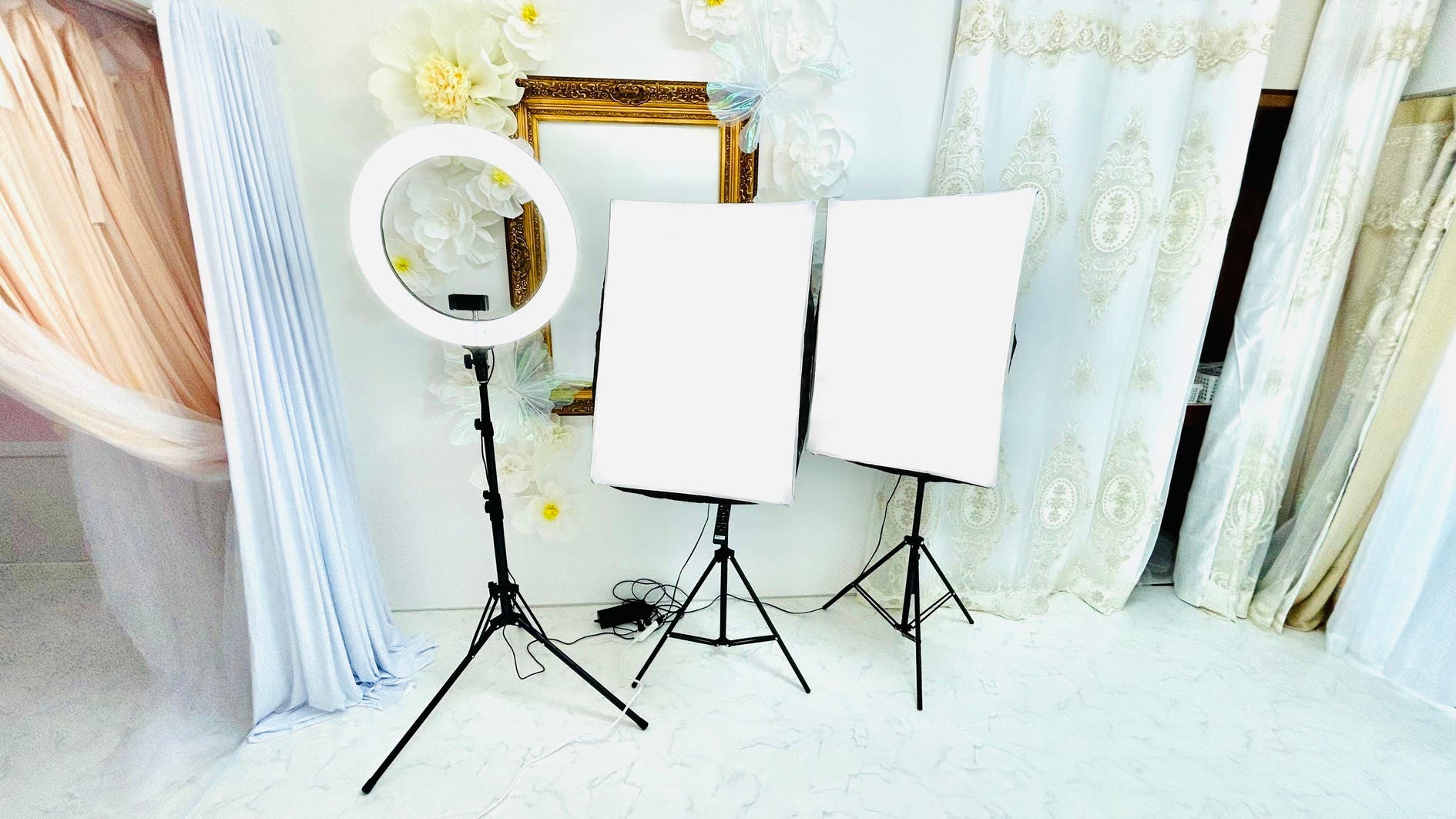 撮影用照明×2（ビデオライト）《open特価￥1500→￥0》の画像1