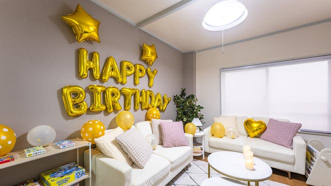 🚃梅田1駅🤍天六1分✨韓国カフェ風🎀女子会🥂推し活💖誕生日会🎂最大12名 の写真1