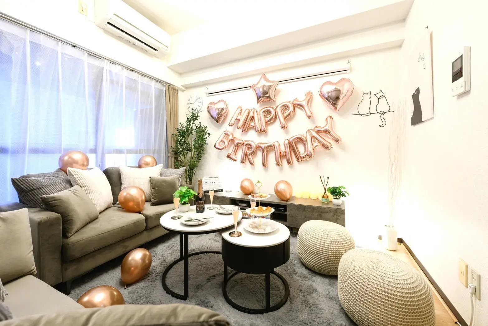 ✨新規オープン🎉✨梅田すぐ🎀✨北欧モダン×おうちシアター🤍隠れ家デート💕大迫力84㌅🎬🎮✨の写真2