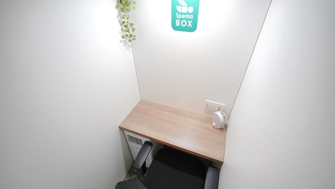<SpemaBOX_大井町>1人用個室🚪光回線Wi-Fi📶電源🔌スポットクーラー🧊テレワーク/オンライン会議/面接の写真7