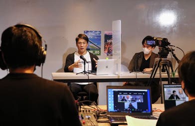【配信・収録・ハイブリッド開催に最適】大会議室(Lab.B)98㎡・最大56名／新橋徒歩1分・高速Wi-Fi完備の写真4