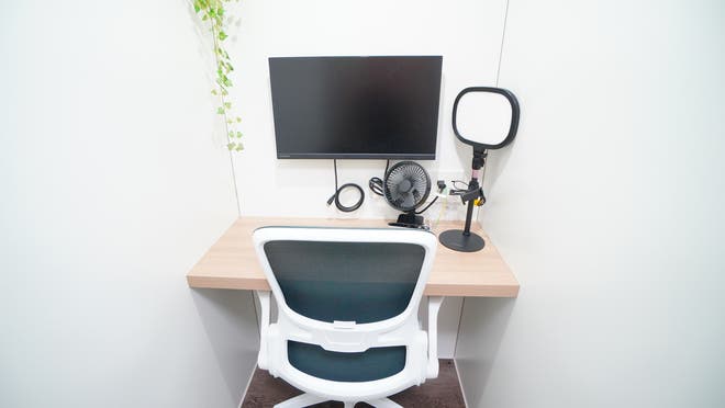 <KOMOREBA 木場/門仲No.1>1人用個室🚪Wi-Fi📶電源🔌モニター🖥️テレワーク/オンライン会議/面接の写真3