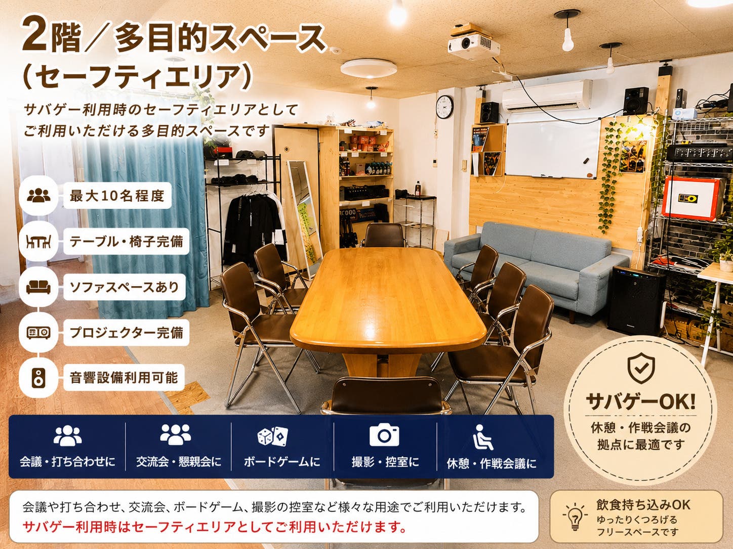 埼玉県狭山市／サバゲーフィールド付き多目的スペース「撃つだけじゃない！物語が生まれるフィールド！」の写真3