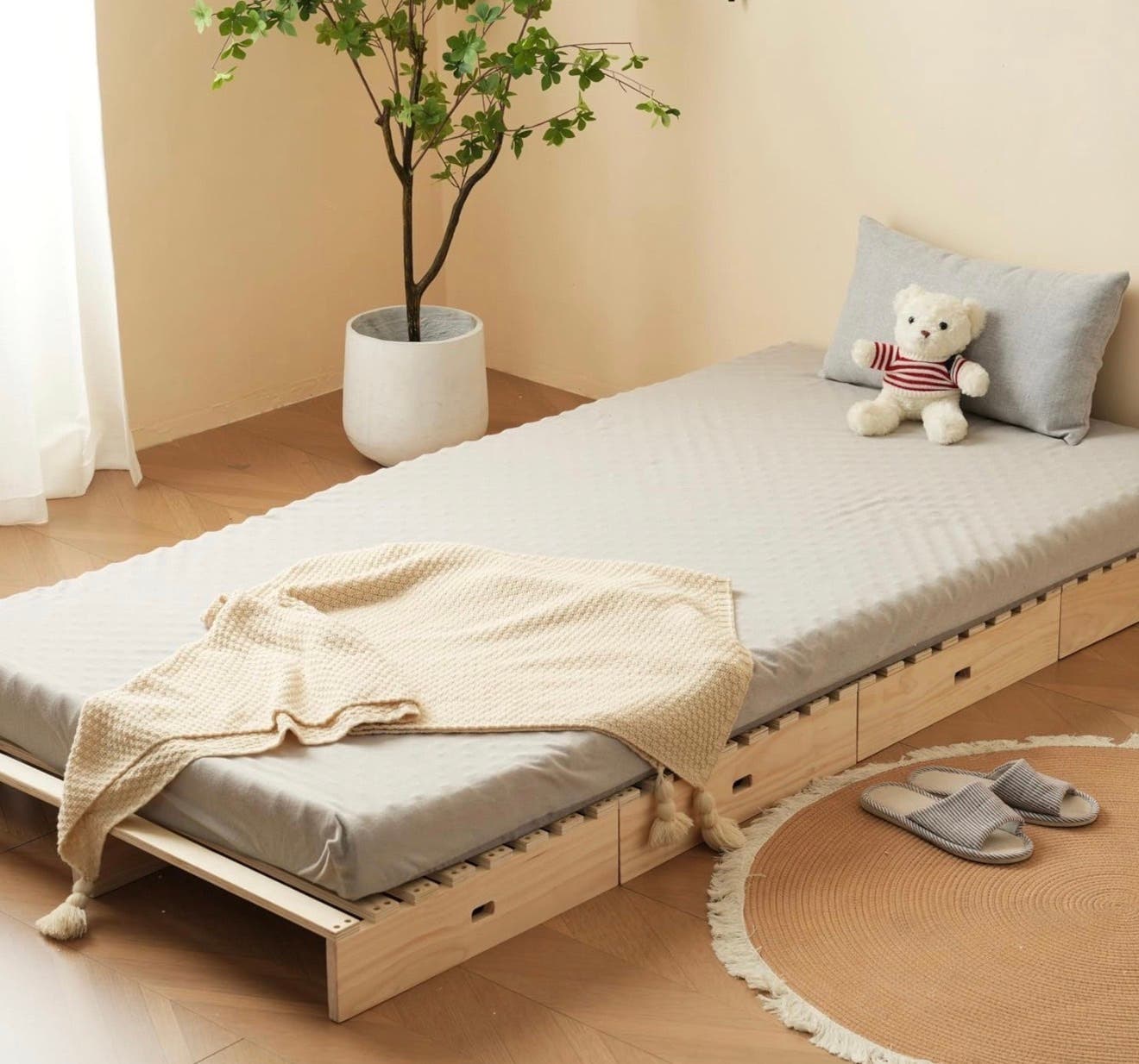 🛏️シングルベッド（セルフ組立）の画像3