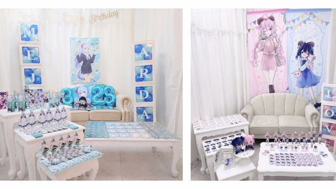 【直前50%OFF】本人不在の誕生日会・生誕祭に人気🎂白基調だから推しカラーが映える✨駅🏃1分の写真1