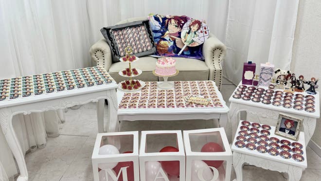 【直前50%OFF】本人不在の誕生日会・生誕祭に人気🎂白基調だから推しカラーが映える✨駅🏃1分の写真5