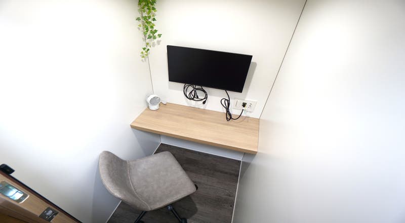 ＜SoloWork中野北口No.4＞レビュー🉐プラン実施中1人個室🚪光回線Wi-Fi📶電源🔌モニター🖥️テレワーク