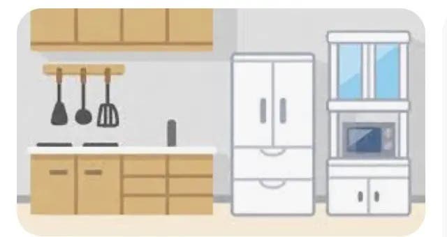 🍳キッチン各種　キッチンの場所にあるもの全て利用可能　※使用範囲は詳細を要確認の画像1