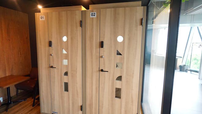 <SpemaBOX_関内駅南口駅前No.2>1人用個室🚪光回線Wi-Fi📶電源🔌モニター🖥️テレワーク/オンライン会議の写真6
