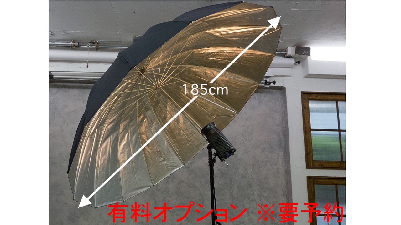 特大アンプレラ　直径１80cm シルバーの画像1