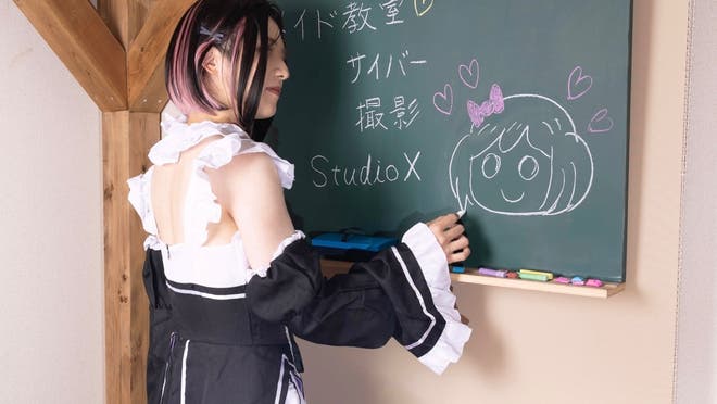 〖大須・上前津〗照明で世界が変わる完全個室|コスプレ・ポトレ・作品撮り|学校机・サイバー・白黒背景の写真8