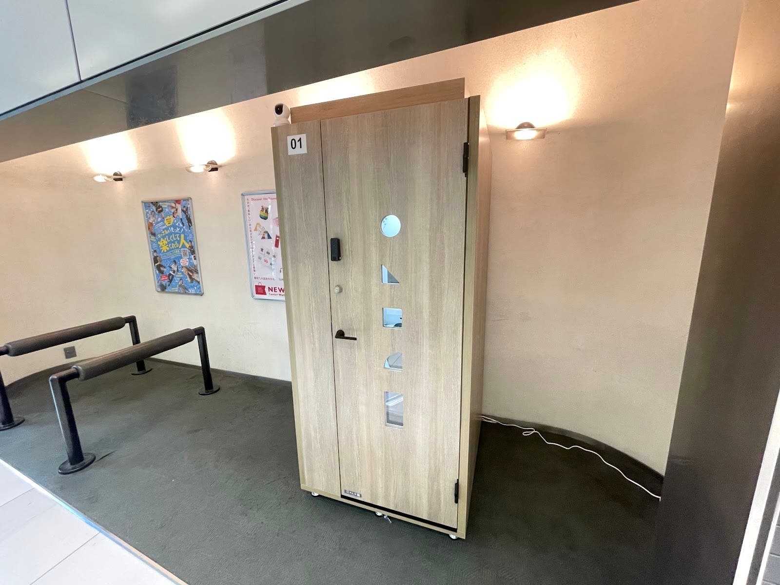 ＜SpemaBOX_キャナルシティ・ビジネスセンタービルNo.1＞1人用個室🚪Wi-Fi📶電源🔌モニター🖥️テレワークの写真6