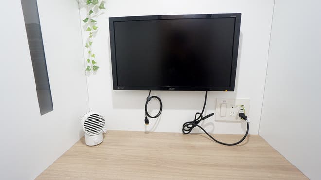 <ワークブース調布駅前No.2>1人用個室🚪Wi-Fi📶電源🔌モニター🖥️テレワーク/オンライン会議/作業の写真2