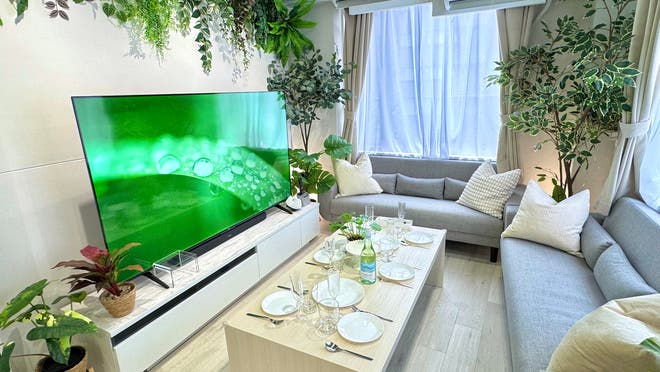 New Open!✨上野エリア・入谷駅3分🌿グリーン溢れる癒し空間🍃推し活💖女子会🥂ママ友会☕️75型TV📺撮影📷の写真2