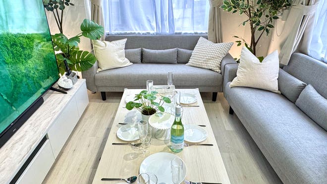 New Open!✨上野エリア・入谷駅3分🌿グリーン溢れる癒し空間🍃推し活💖女子会🥂ママ友会☕️75型TV📺撮影📷の写真3