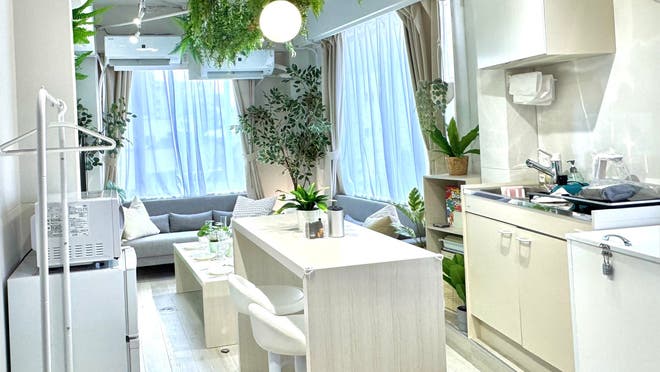 New Open!✨上野エリア・入谷駅3分🌿グリーン溢れる癒し空間🍃推し活💖女子会🥂ママ友会☕️75型TV📺撮影📷の写真6