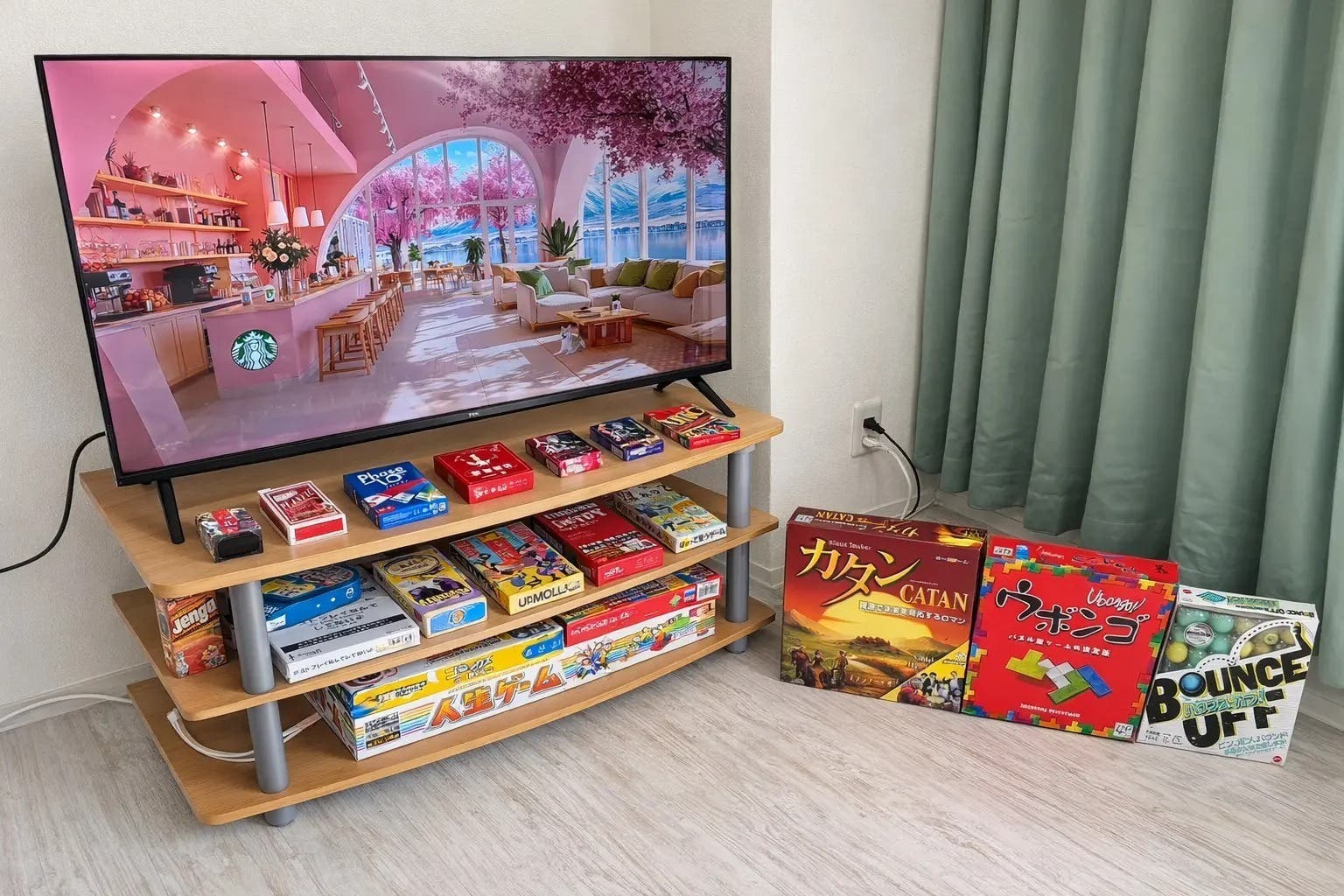 🎲ボードゲーム19種類｜立花駅徒歩3分🚶｜高速Wi-Fi完備📶｜🍳BRUNO＆卓上IH｜🎬映画見放題スペース🔌の写真12