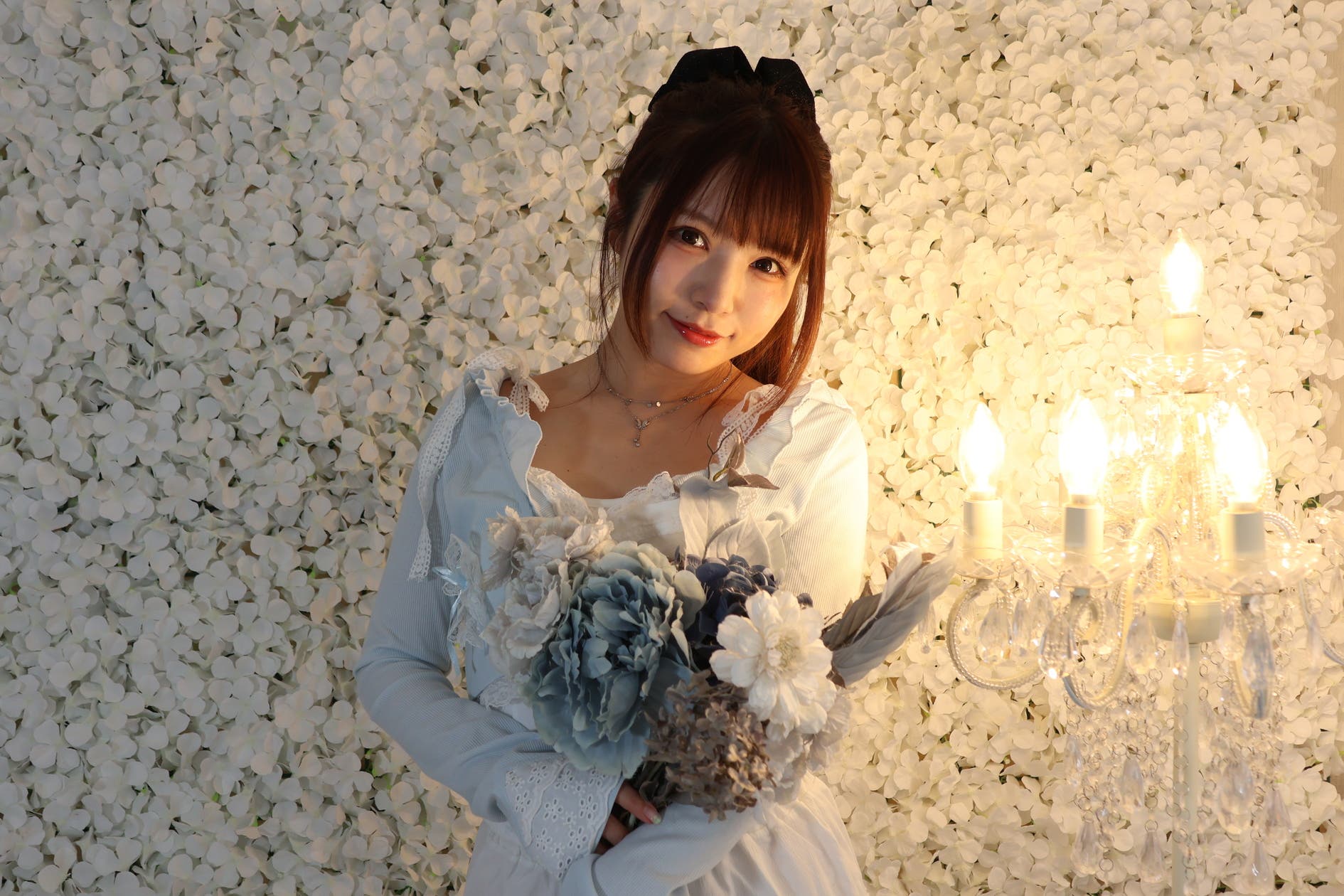 秋葉原最大規模の姫エリア（白/黒）✨豊富な自然光🌞本物の大型漆喰壁🥀花壁/広々40㎡/大型背景紙7種/グリーンバックの写真5