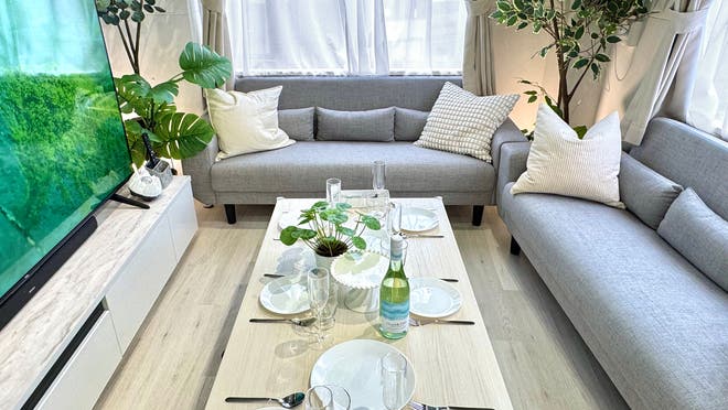 New Open!✨上野エリア・入谷駅3分🌿グリーン溢れる癒し空間🍃推し活💖女子会🥂ママ友会☕️75型TV📺撮影📷の写真4