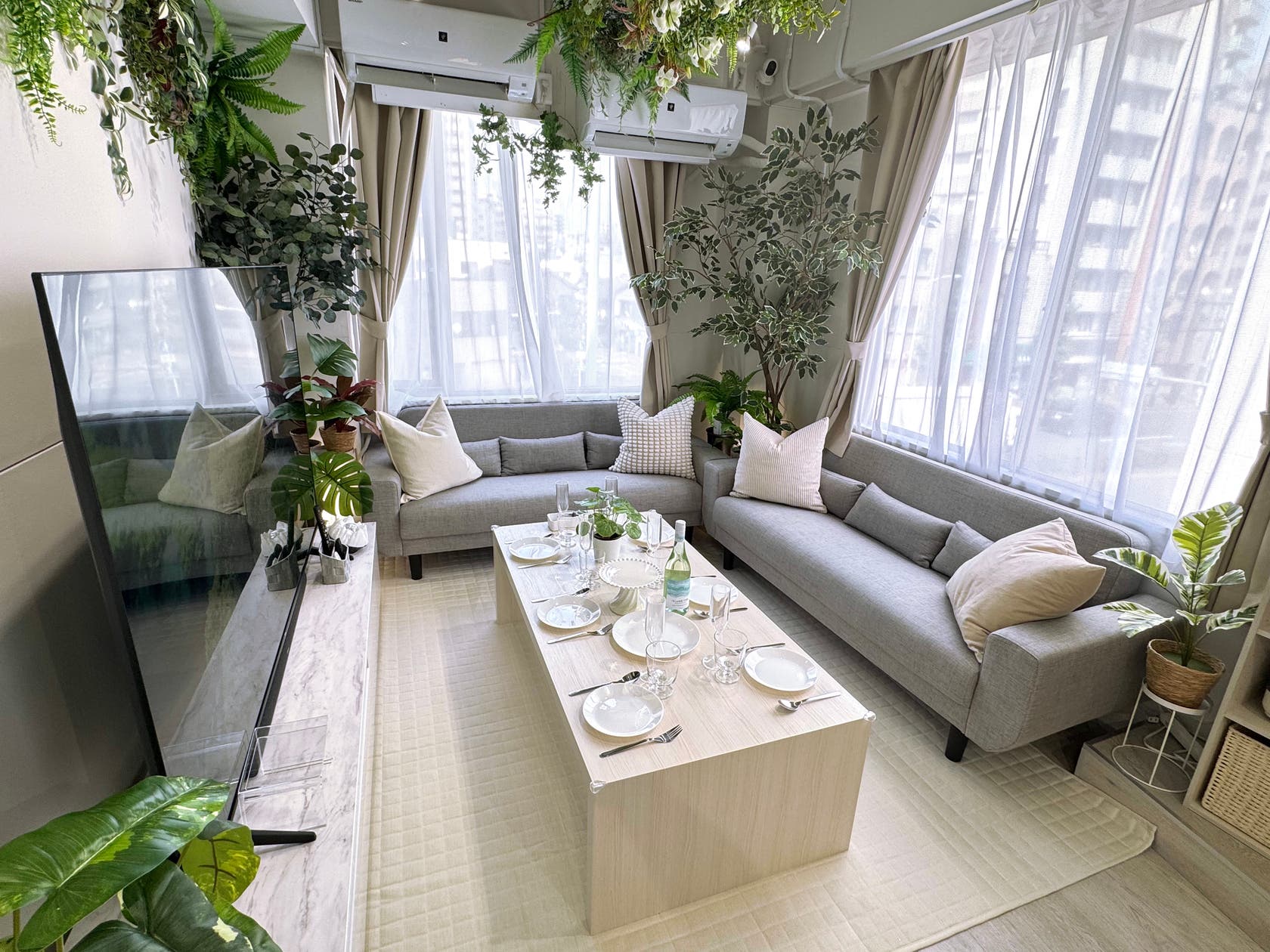 New Open!✨上野エリア･入谷駅3分🌿グリーン溢れる癒し空間🍃推し活💖女子会🥂ママ友会☕️75型TV📺撮影📷の写真10