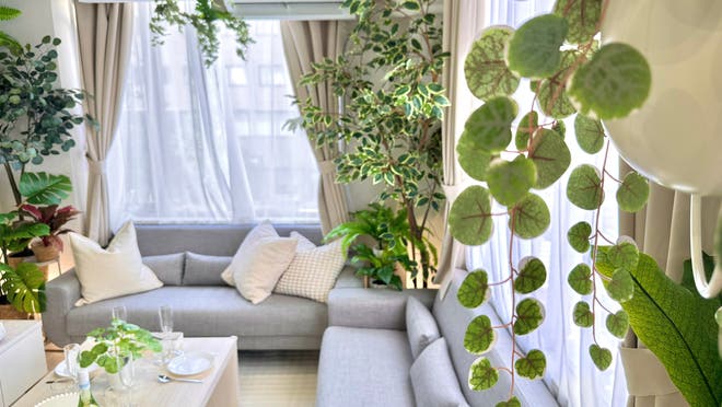 New Open!✨上野エリア・入谷駅3分🌿グリーン溢れる癒し空間🍃推し活💖女子会🥂ママ友会☕️75型TV📺撮影📷の写真15