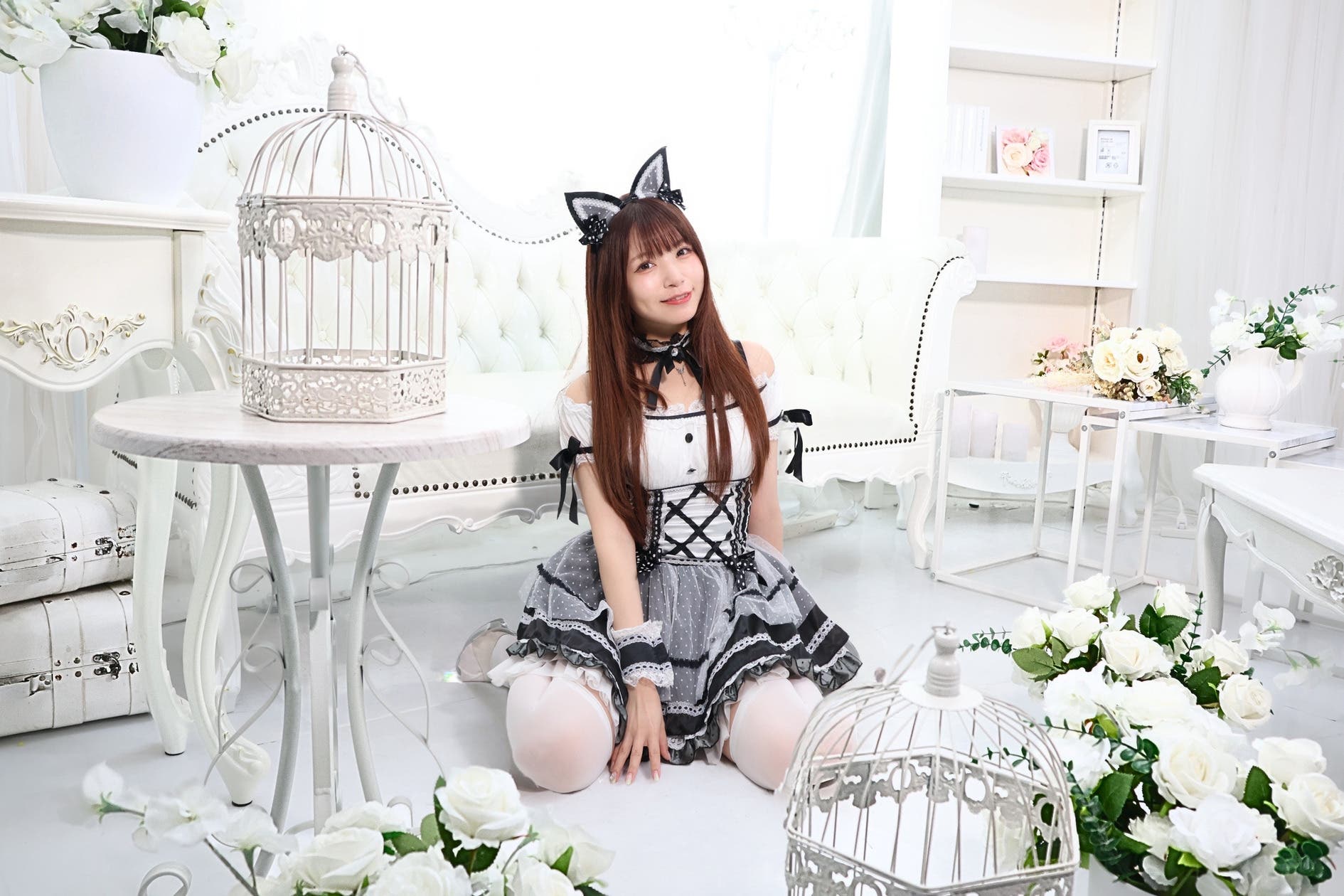 🌸NEW！🌸新大久保・新宿で最大級の撮影スタジオ！多彩な7エリア！自然光/白の世界2種/超大型漆喰壁/満月/花の空間/バルコニーの写真8