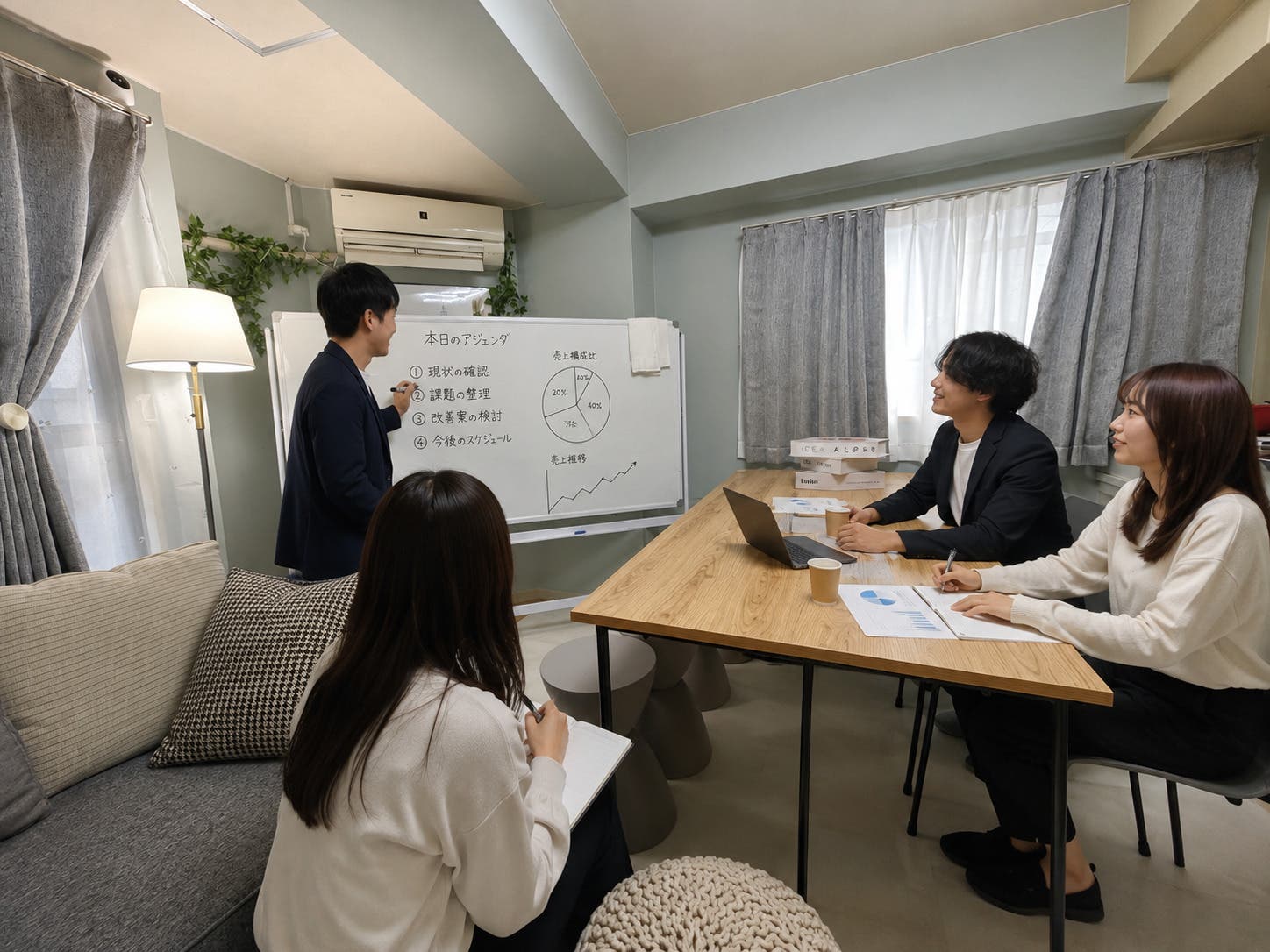 🌿福島駅徒歩3分（大阪・梅田から1駅）会議室・パーティー・懇親会🥂 プロジェクター📽️Wi-Fi無料✨ビジネスに最適💻の写真5