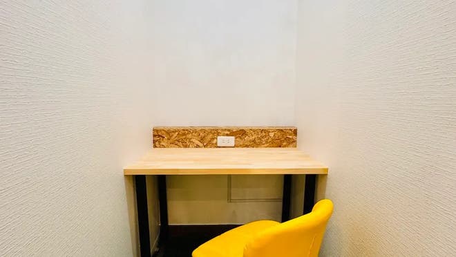 日比野駅徒歩5分|1名個室ブース2|Web会議・自習|高速Wi-Fi・電源の写真2